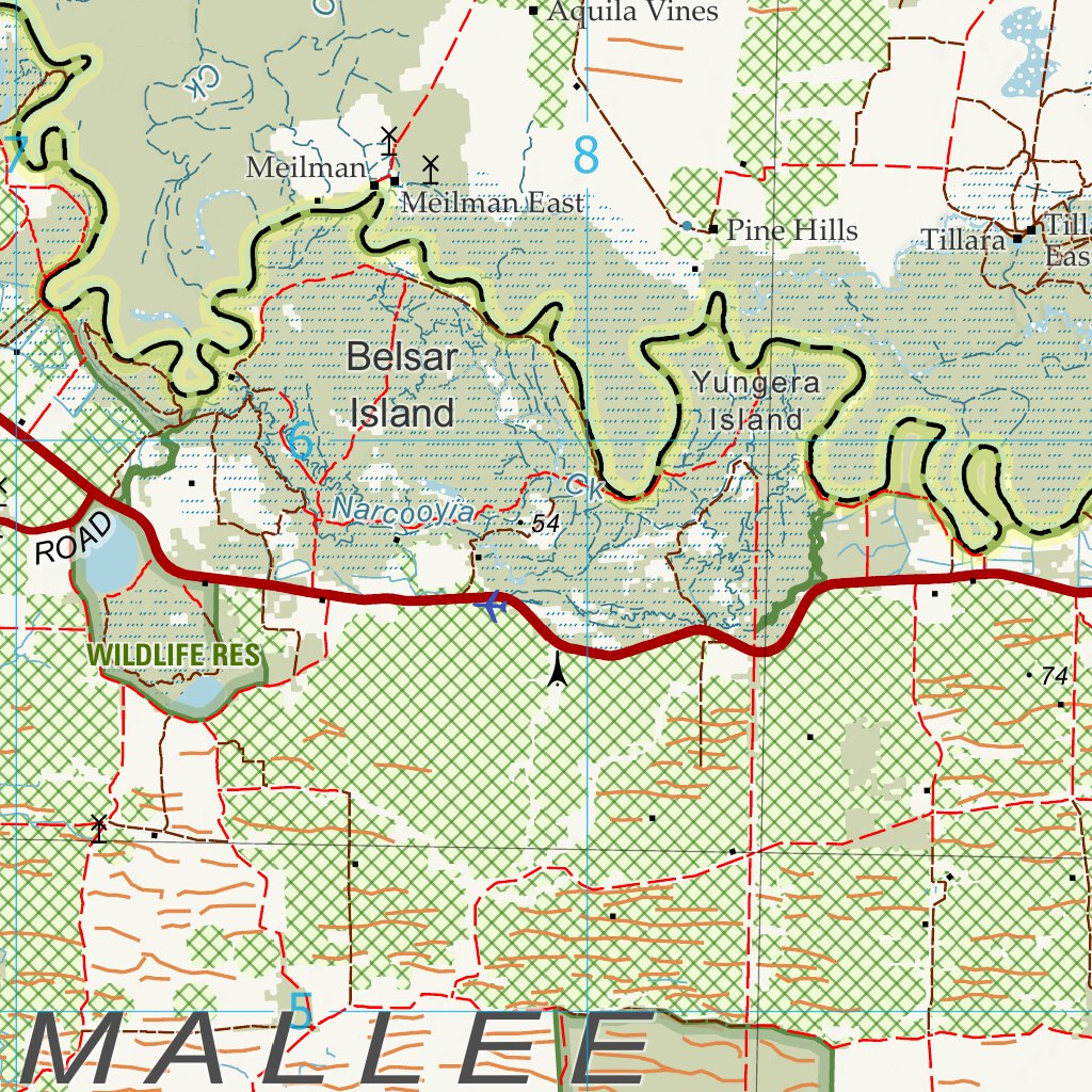 Balranald I5412 Map by Geoscience Australia | Avenza Maps