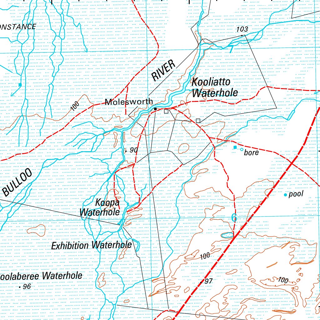 Bulloo SH54 - 04 Map by Geoscience Australia | Avenza Maps
