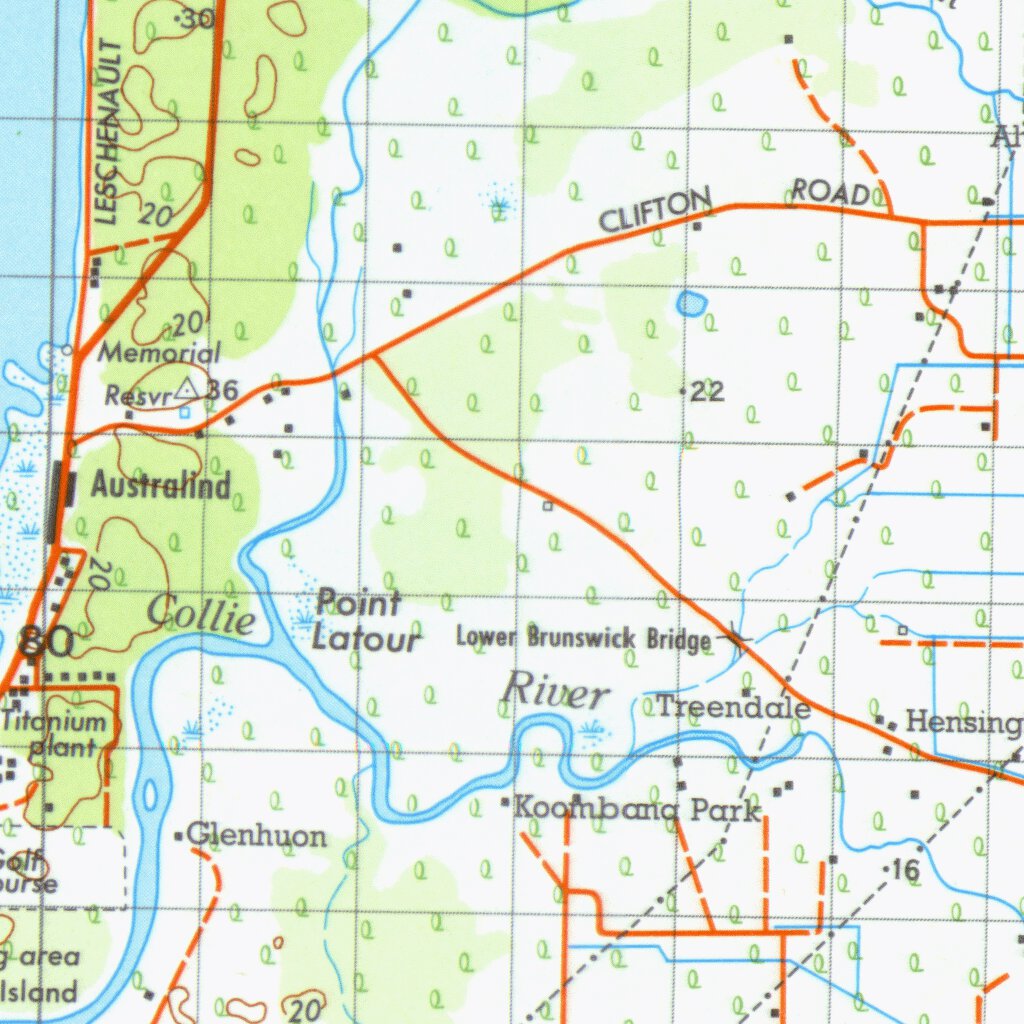 Bunbury (2031) Map by Geoscience Australia | Avenza Maps