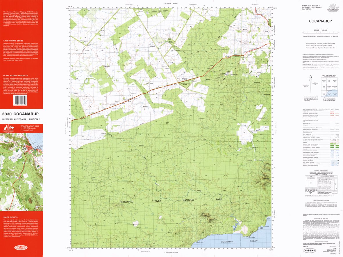 Cocanarup (2830) Map by Geoscience Australia | Avenza Maps