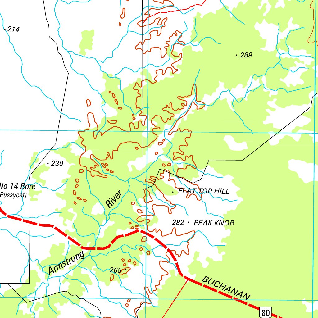 Daly Waters SE53 - 01 Map by Geoscience Australia | Avenza Maps