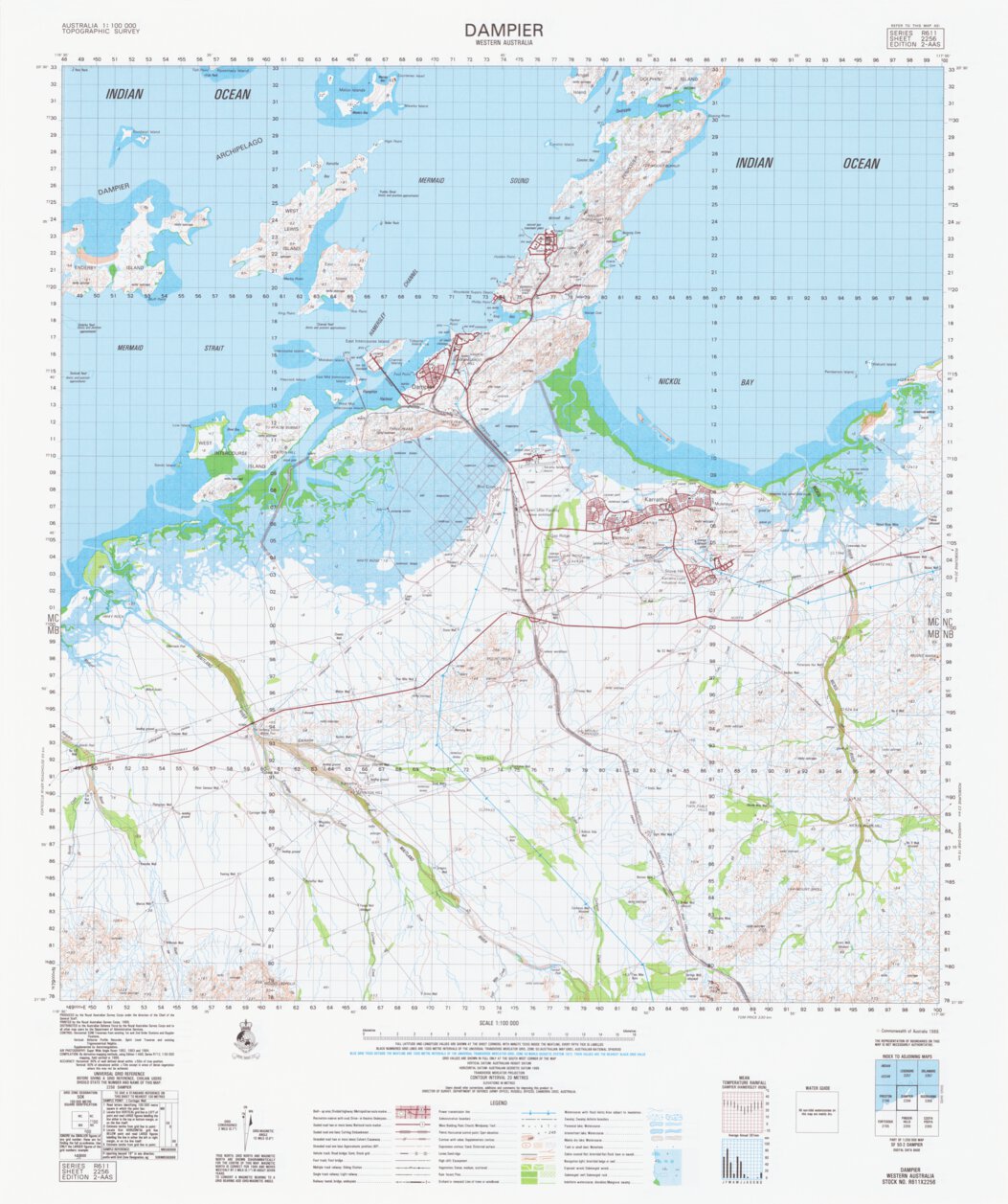 Dampier (2256) Map by Geoscience Australia | Avenza Maps
