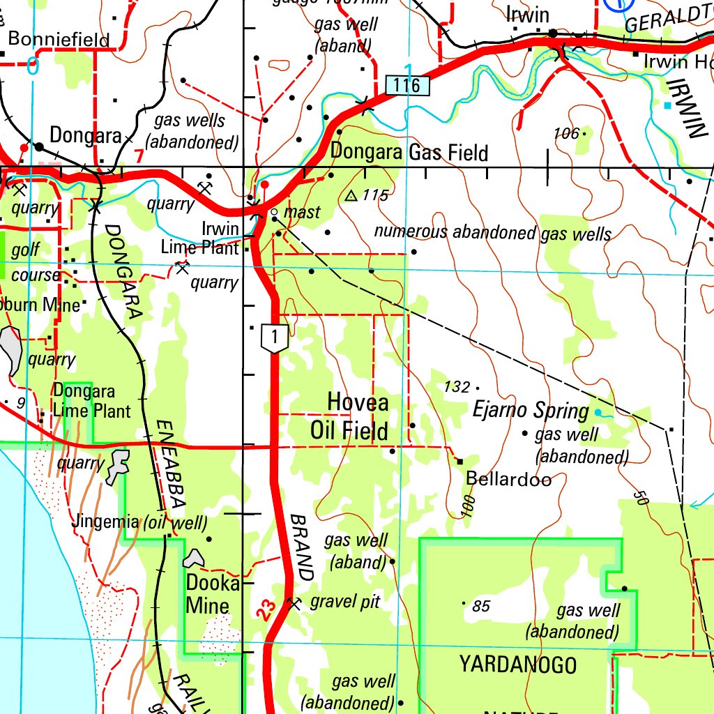 Dangara SH50 - 05 Map by Geoscience Australia | Avenza Maps