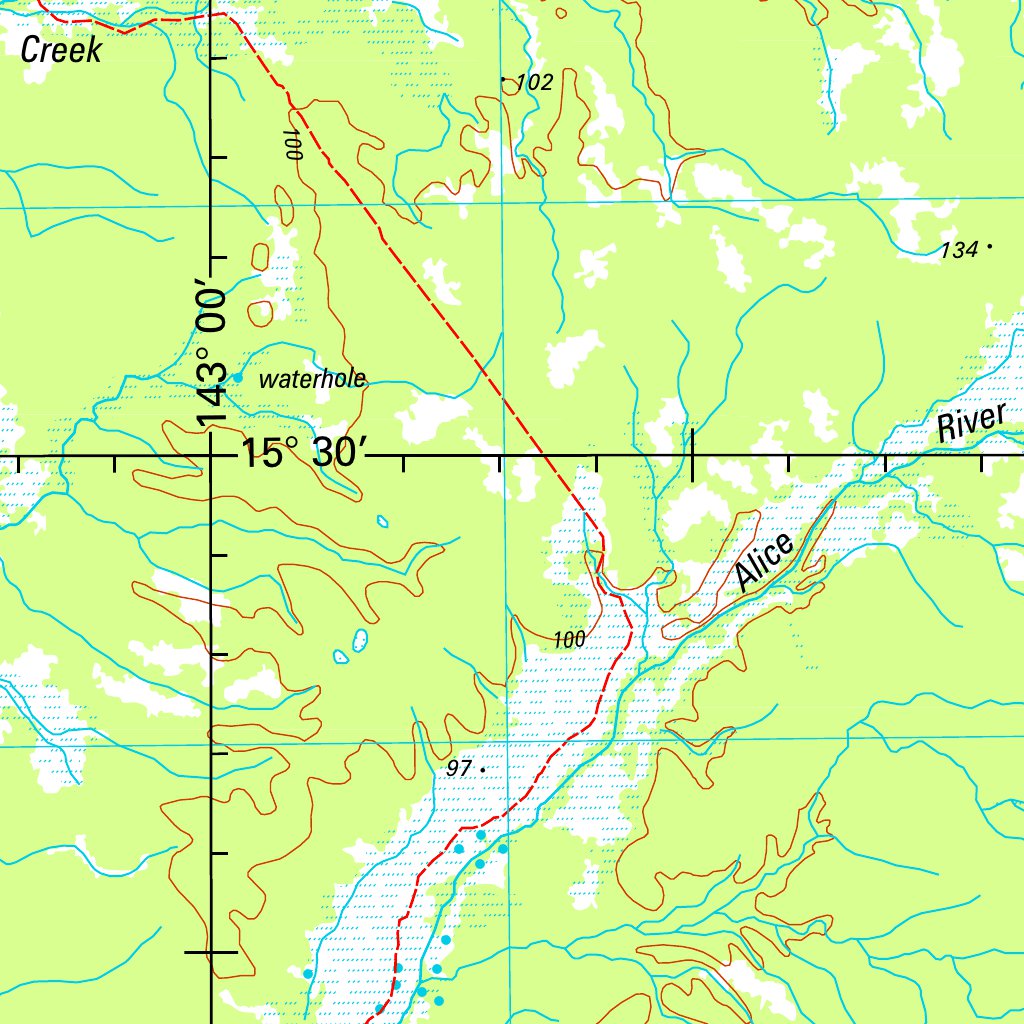 Hann River SD54 - 16 Map by Geoscience Australia | Avenza Maps