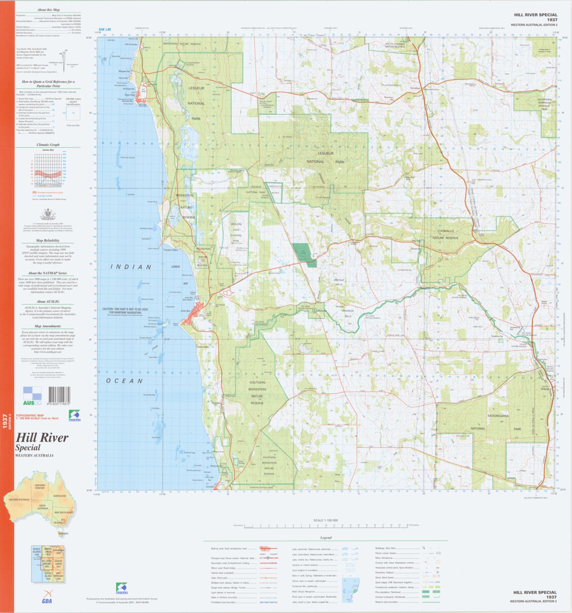 Hill River Special (1937) Map by Geoscience Australia | Avenza Maps