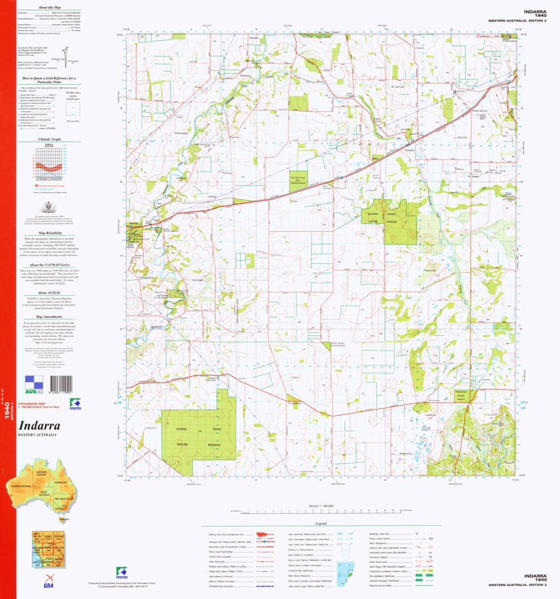 Indarra (1940) Map by Geoscience Australia | Avenza Maps