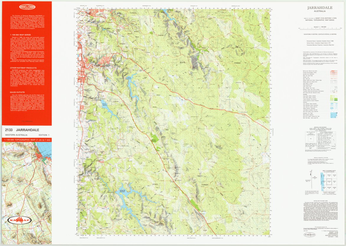 Jarrahdale (2133) Map by Geoscience Australia | Avenza Maps