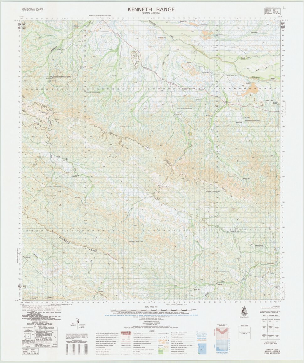 Kenneth Range (2350) Map by Geoscience Australia | Avenza Maps
