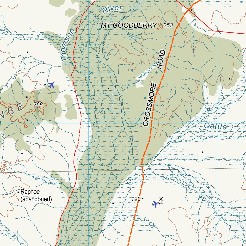 Longreach F5513 Map by Geoscience Australia | Avenza Maps