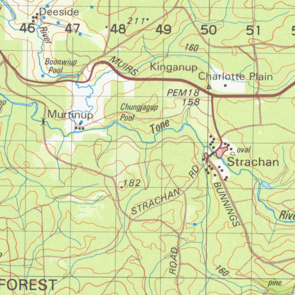 Manjimup (2129) Map by Geoscience Australia | Avenza Maps