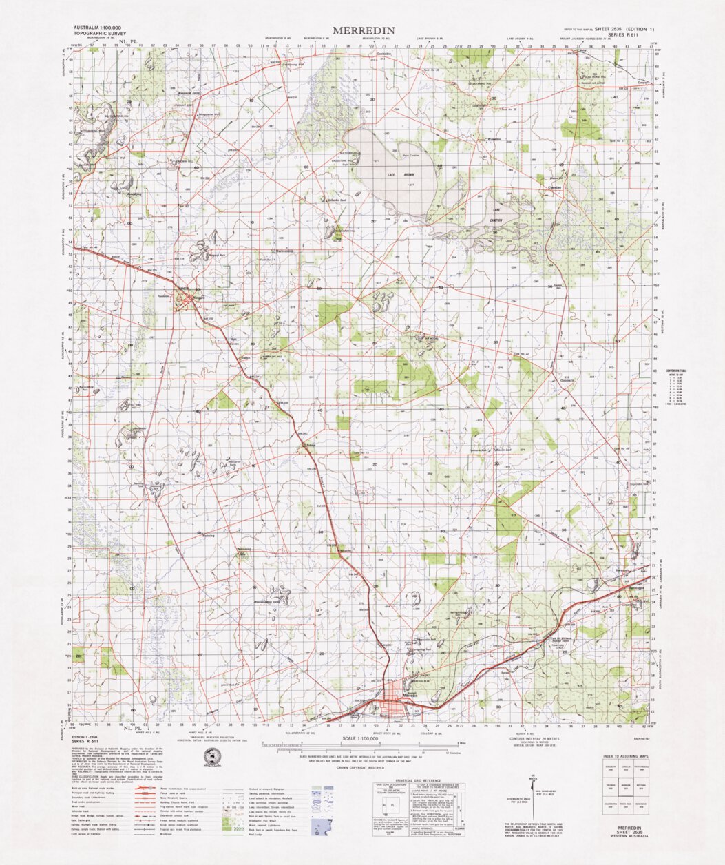 Merredin (2535) Map by Geoscience Australia | Avenza Maps