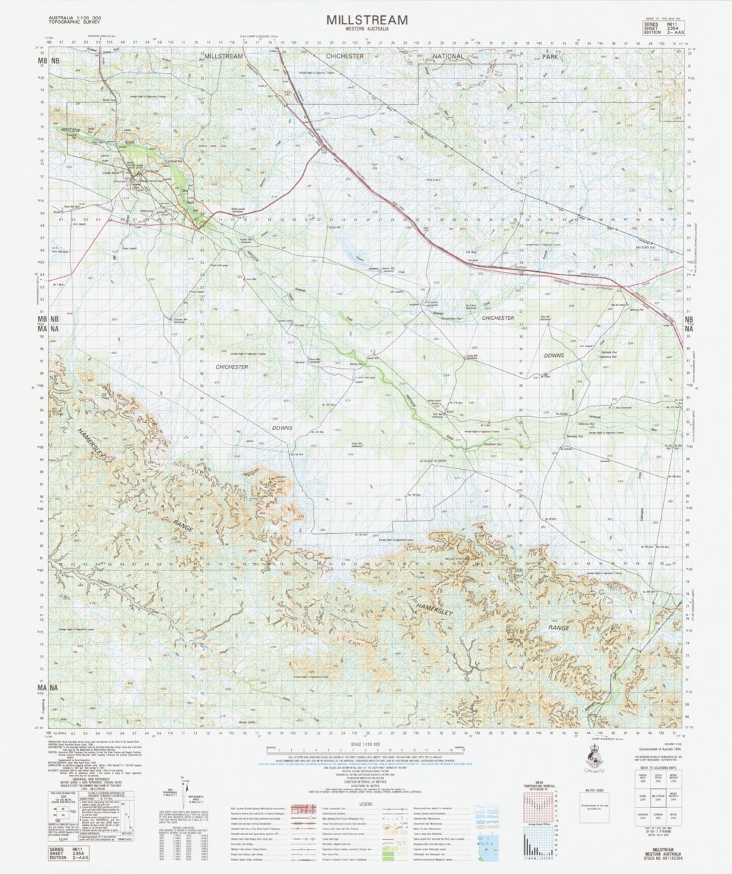 Millstream (2354) Map by Geoscience Australia | Avenza Maps