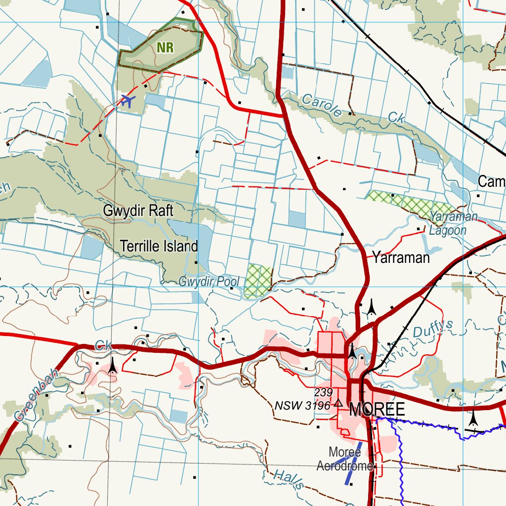 Moree H5508 Map by Geoscience Australia | Avenza Maps