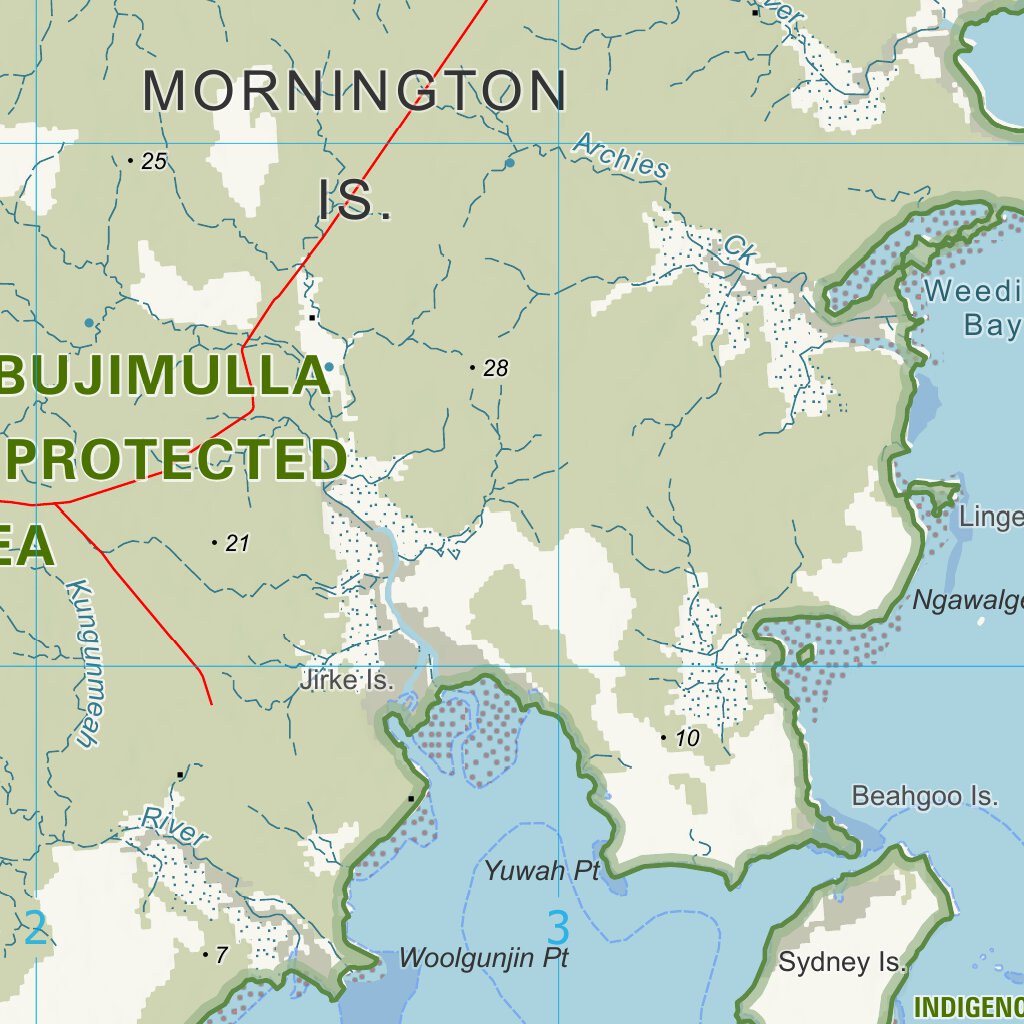 Mornington Island Special E5401 Map by Geoscience Australia | Avenza Maps