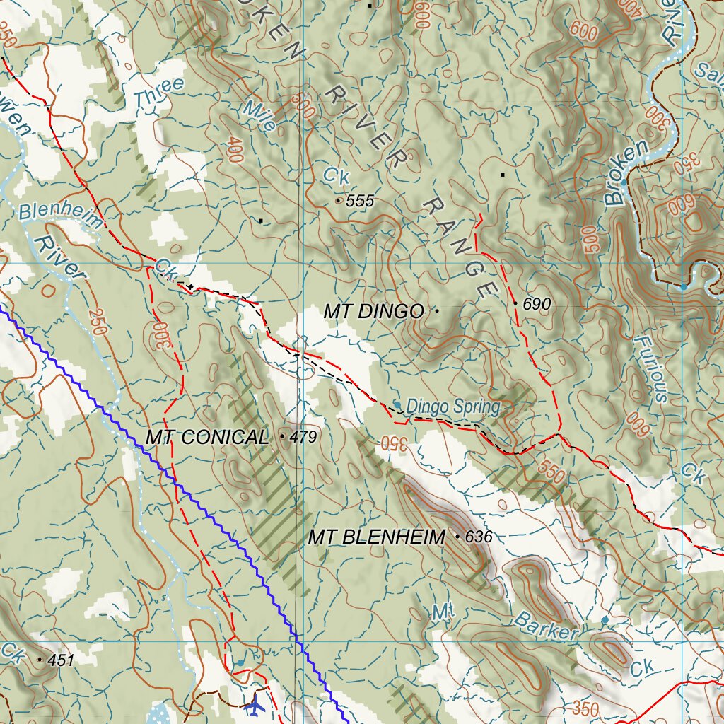 Mount Coolon F5507 Map by Geoscience Australia | Avenza Maps