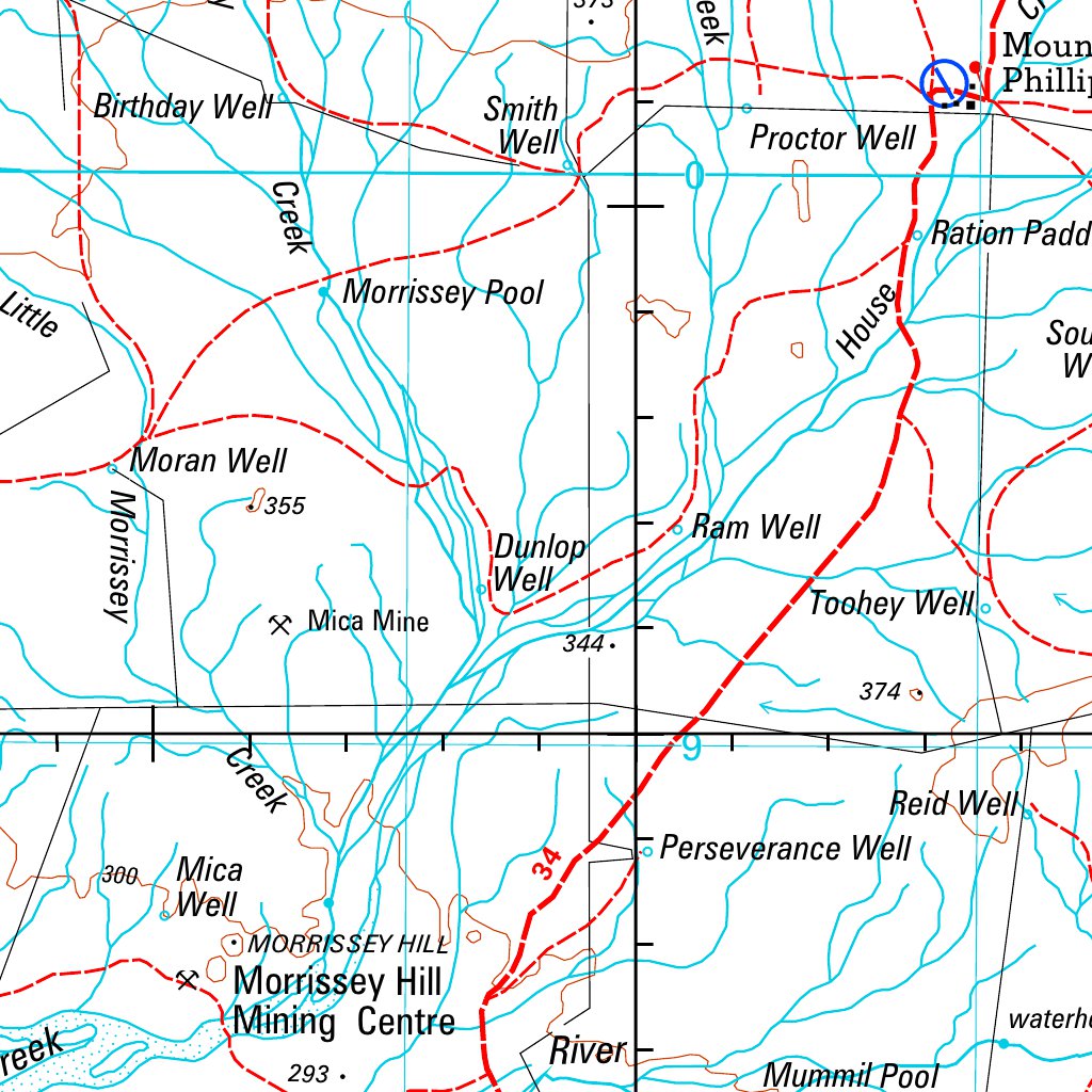 Mount Phillips SG50 - 02 Map by Geoscience Australia | Avenza Maps