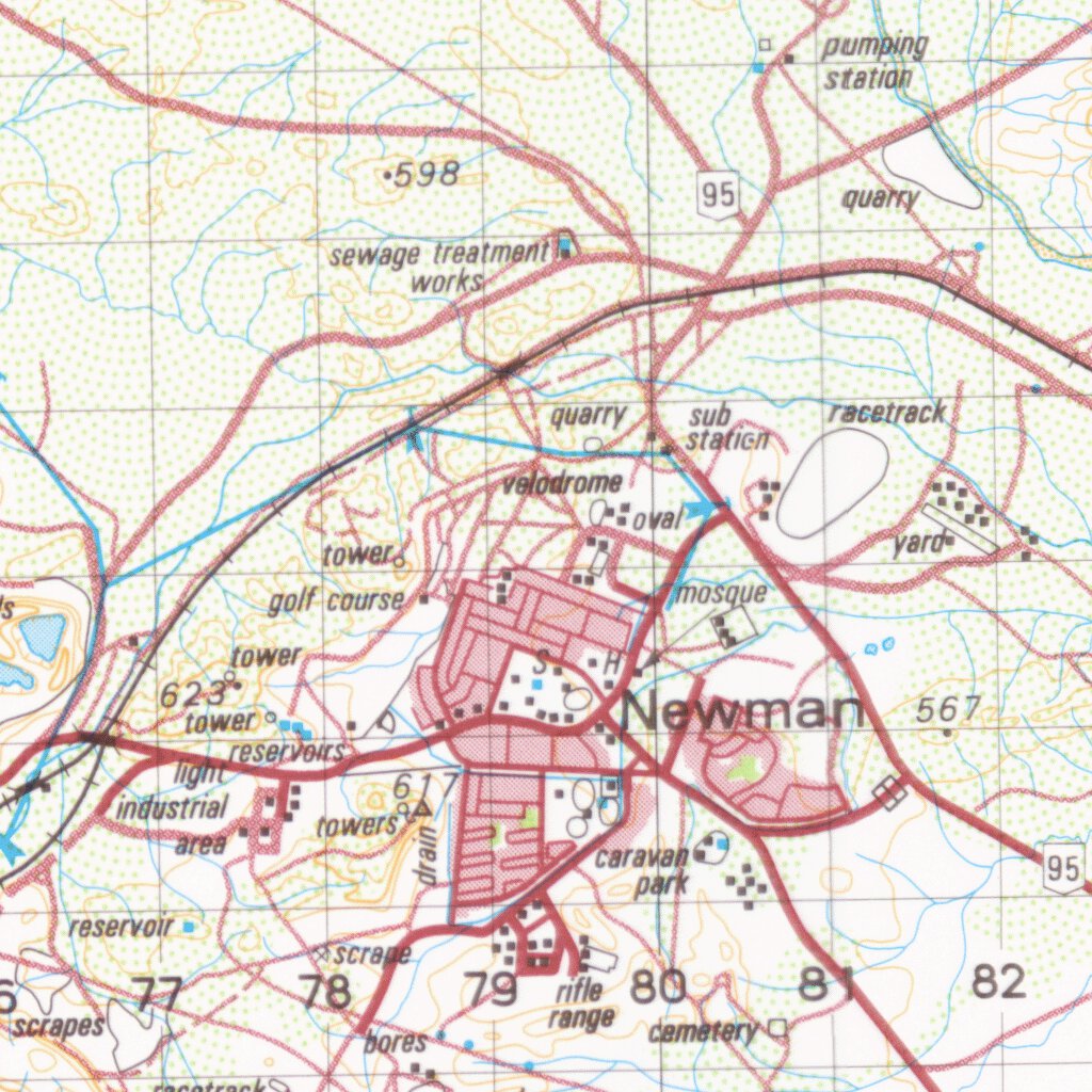 Newman (2851) Map by Geoscience Australia | Avenza Maps