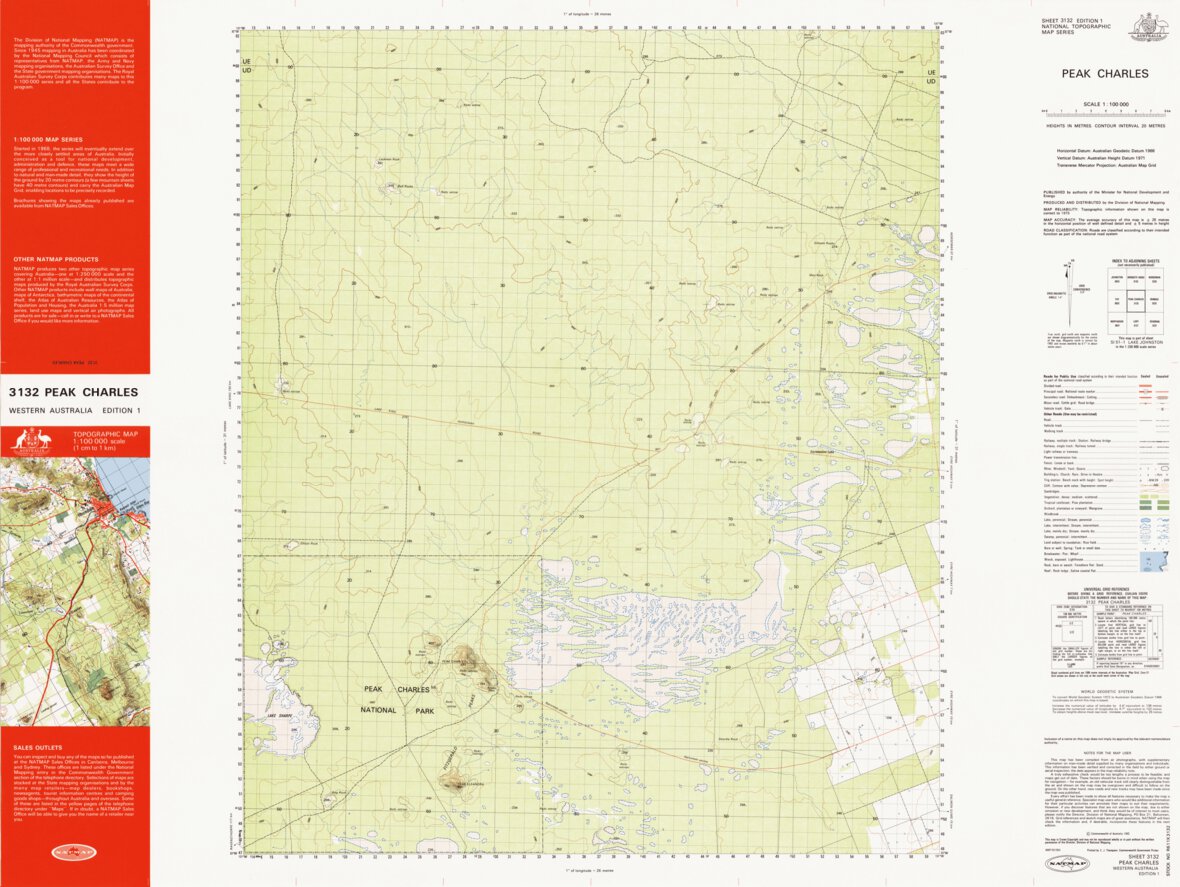 Peak Charles (3132) Map by Geoscience Australia | Avenza Maps
