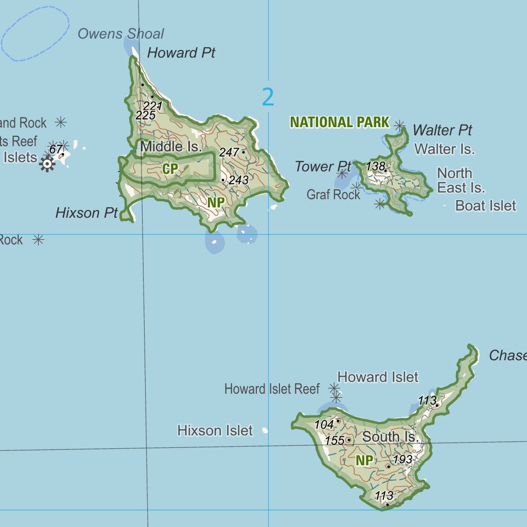 Percy Isles F5605 Map by Geoscience Australia | Avenza Maps