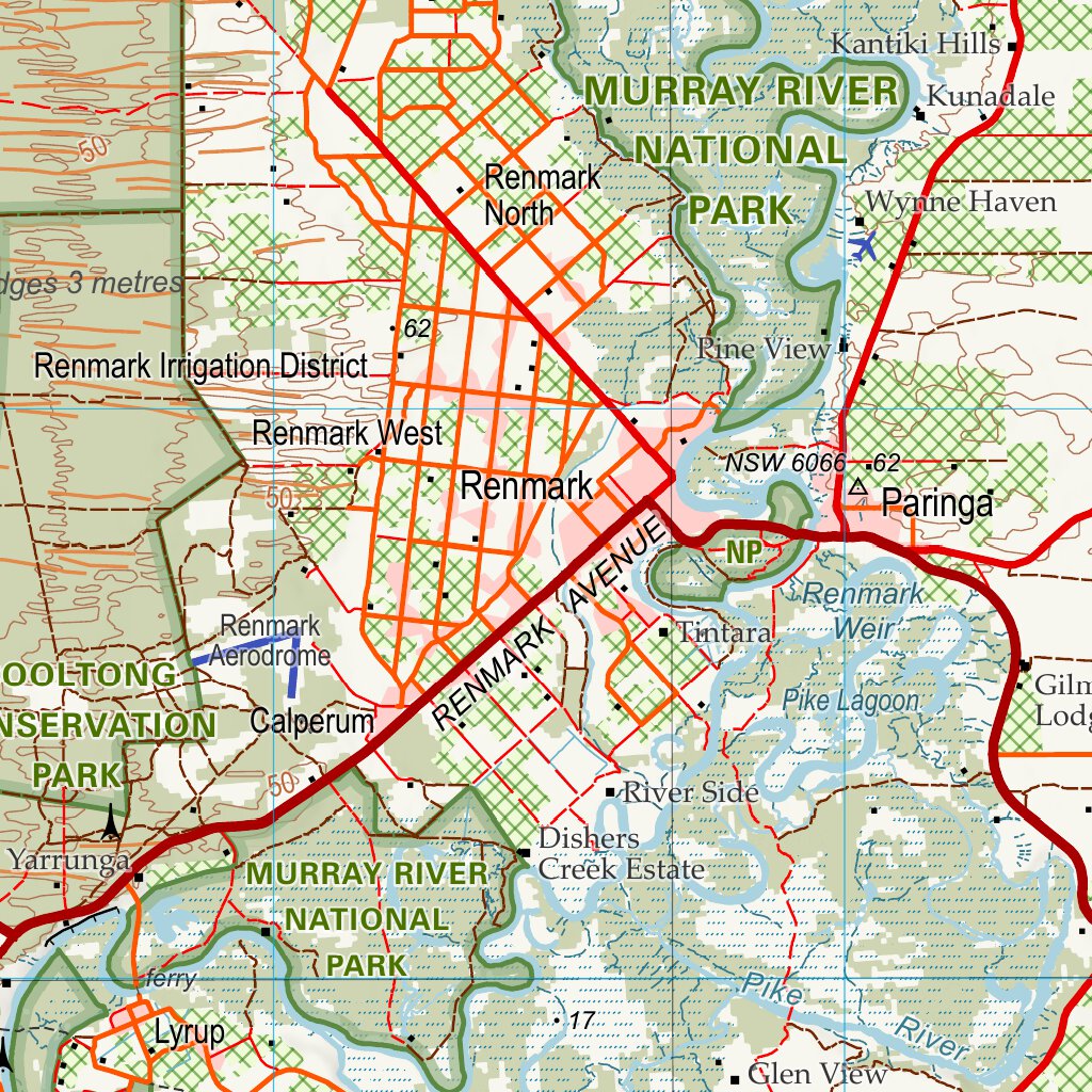 Renmark I5410 Map by Geoscience Australia | Avenza Maps