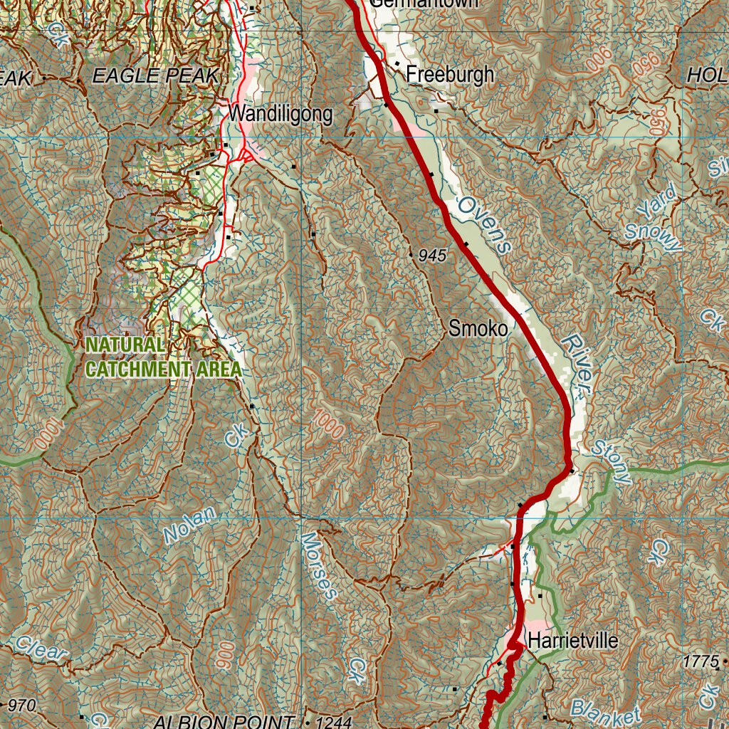 Tallangatta J5503 Map by Geoscience Australia | Avenza Maps