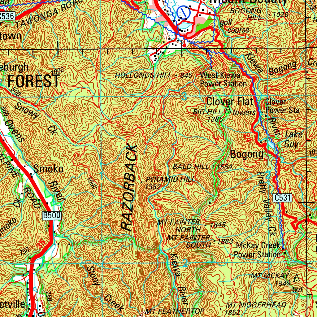 Tallangatta SJ55 - 03 Map by Geoscience Australia | Avenza Maps