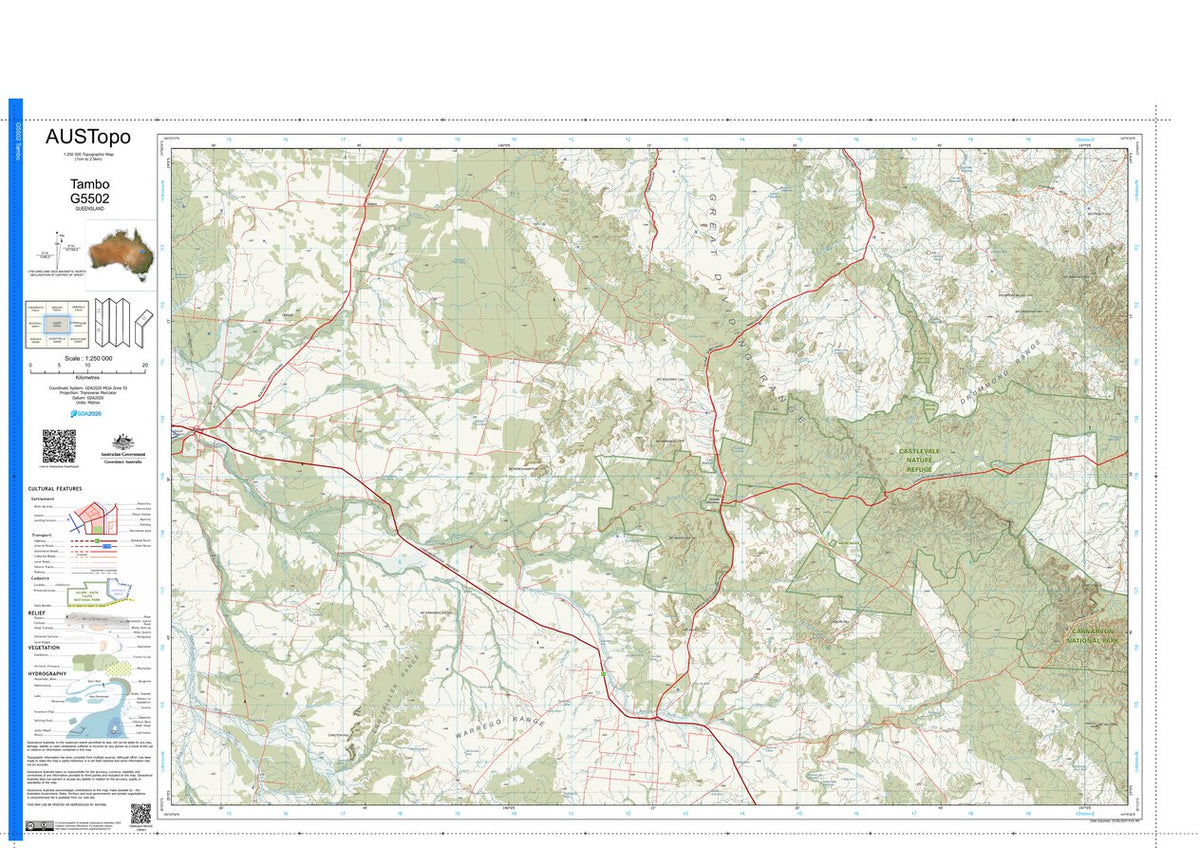 Tambo G5502 Map by Geoscience Australia | Avenza Maps