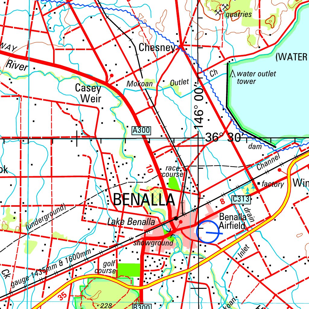 Wangaratta SJ55 - 02 Map by Geoscience Australia | Avenza Maps
