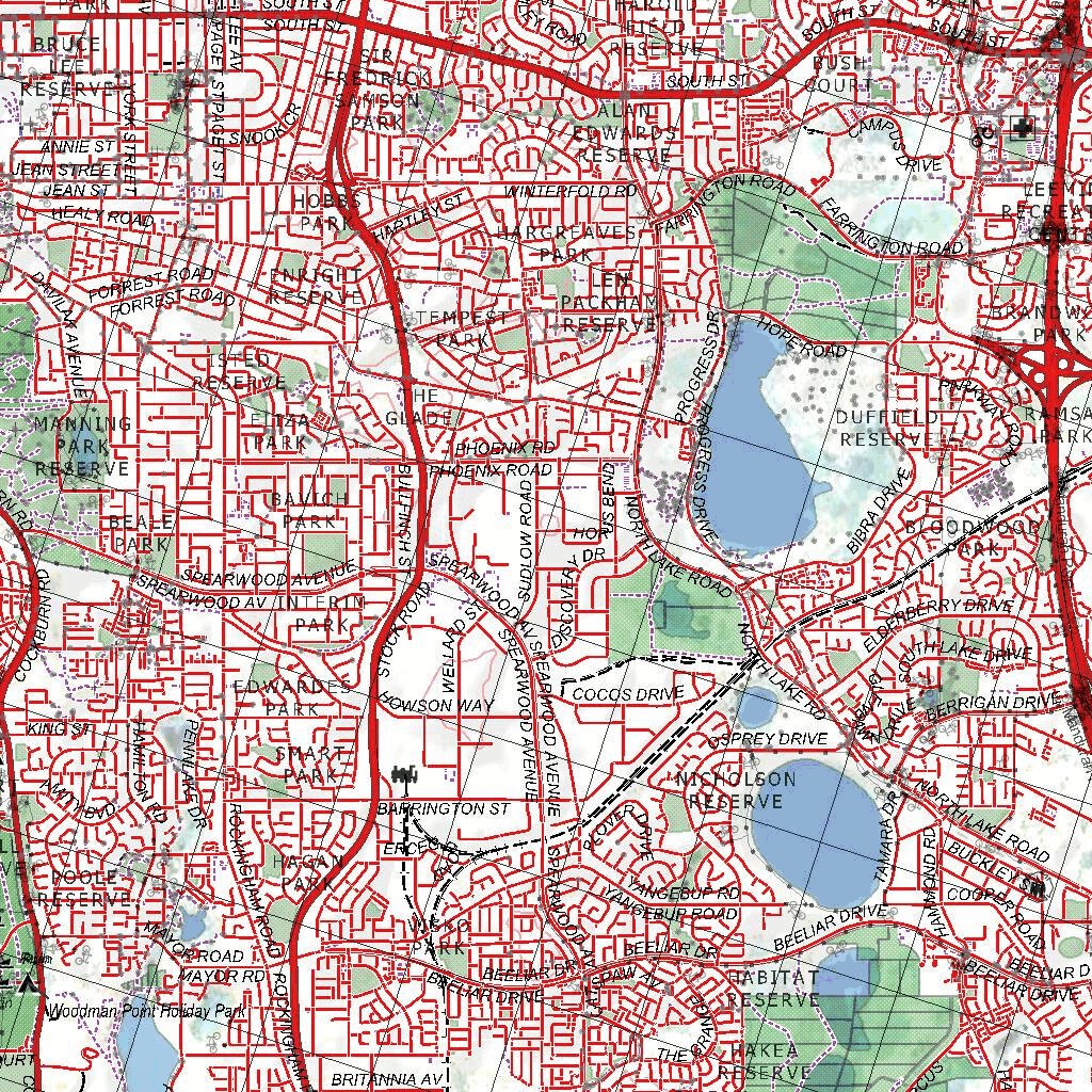 Getlost Map 2033 FREMANTLE WA Topographic Map V15 1:75,000 by Getlost ...