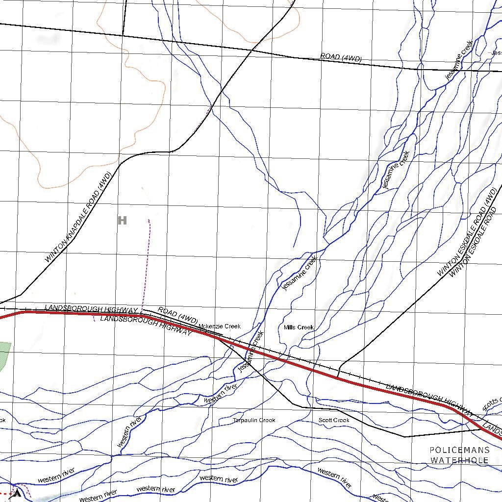 Getlost Map 7553 WINTON Qld Topographic Map V15 1:75,000 by Getlost ...