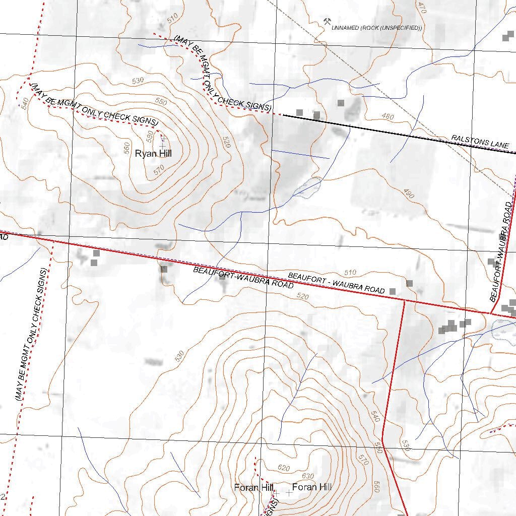 Getlost Map 7623-3 WAUBRA Victoria Topographic Map V16b 1:25,000 by ...