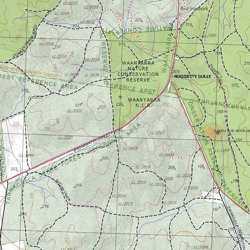Getlost Map 7624-2 LAANECOORIE Victoria Topographic Map V16b 1:25,000 ...