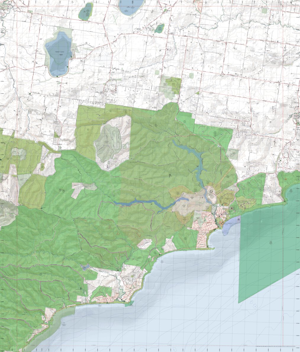 Getlost Map 7721-3 ANGLESEA Victoria Topographic Map V16b 1:25,000 by ...