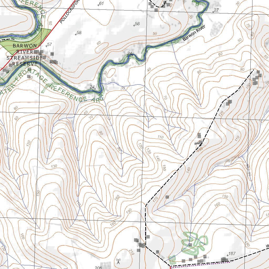 Getlost Map 7721-4 INVERLEIGH Victoria Topographic Map V16b 1:25,000 by ...