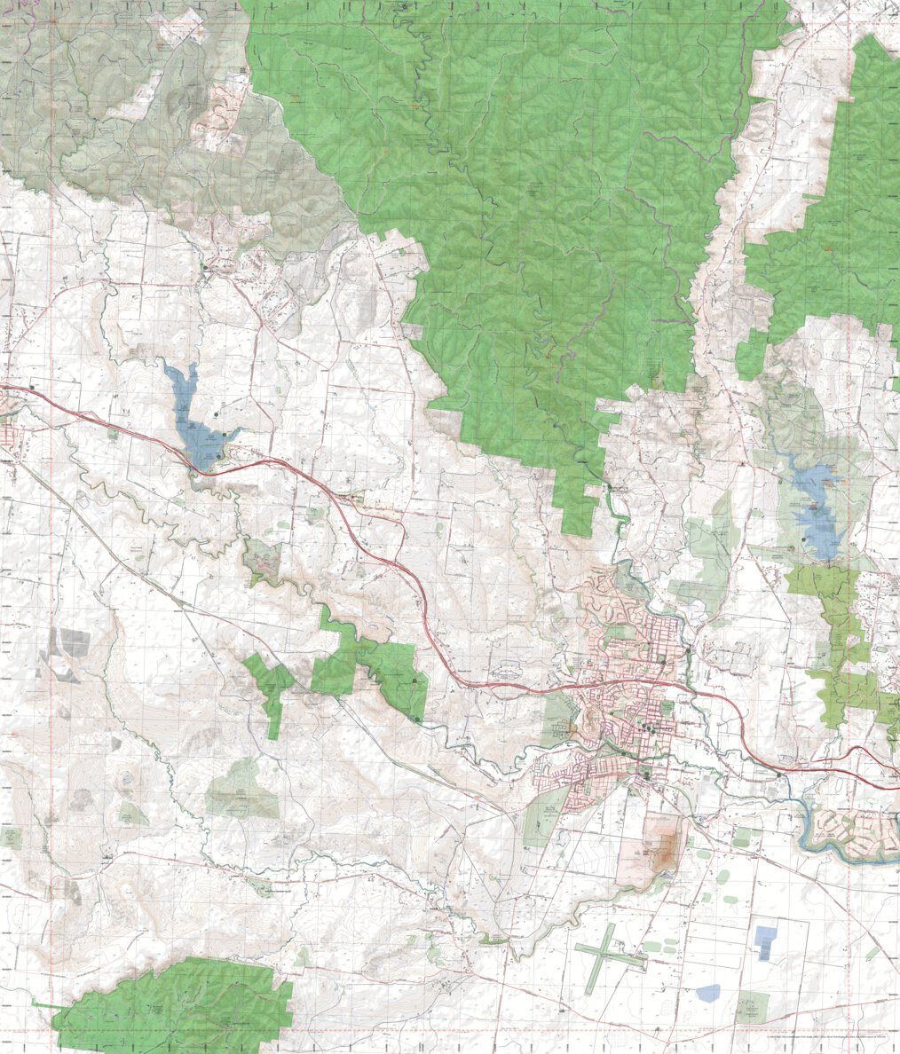 Getlost Map 7722-1 BACCHUS MARSH Victoria Topographic Map V16b 1:25,000 ...