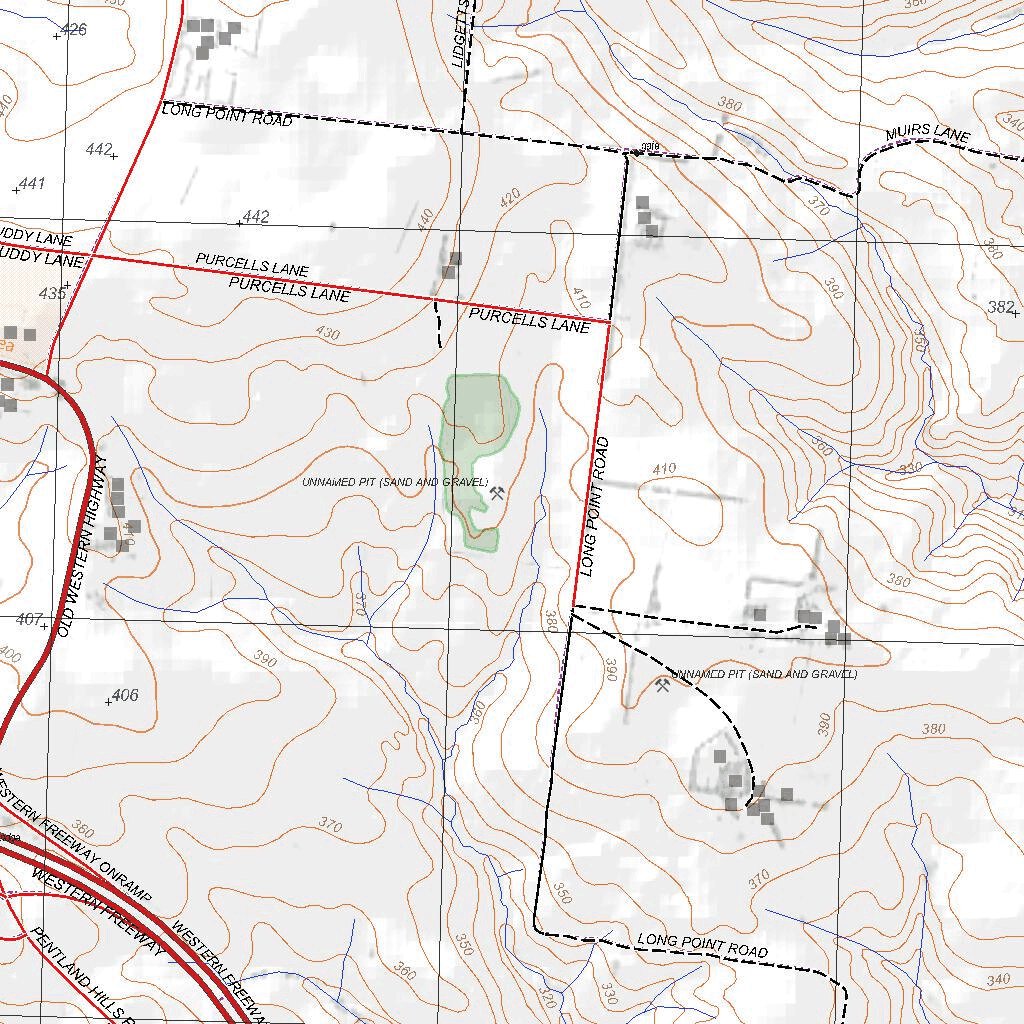 Getlost Map 7722-1 BACCHUS MARSH Victoria Topographic Map V16b 1:25,000 ...