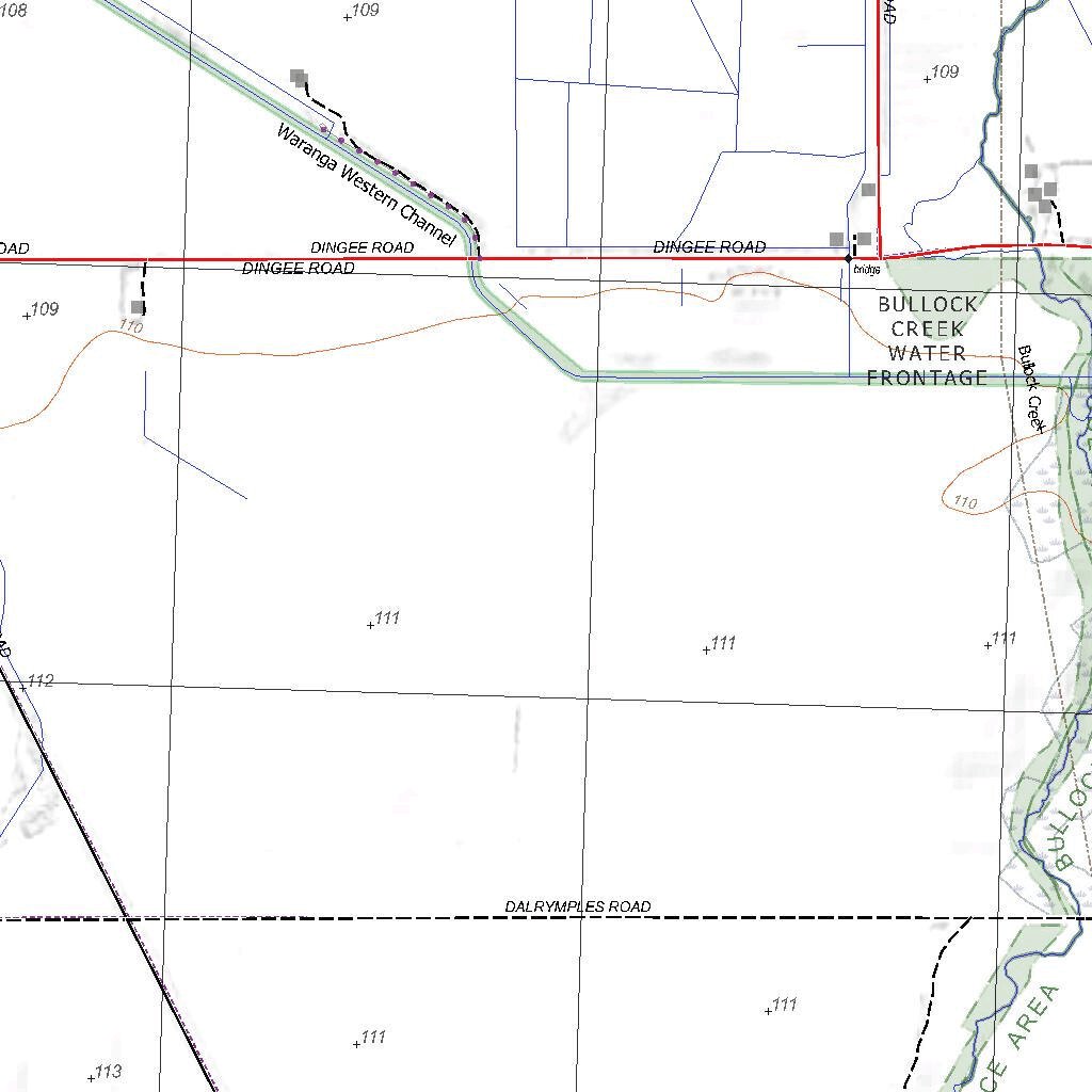 Getlost Map 7725-3 DINGEE Victoria Topographic Map V16b 1:25,000 by ...