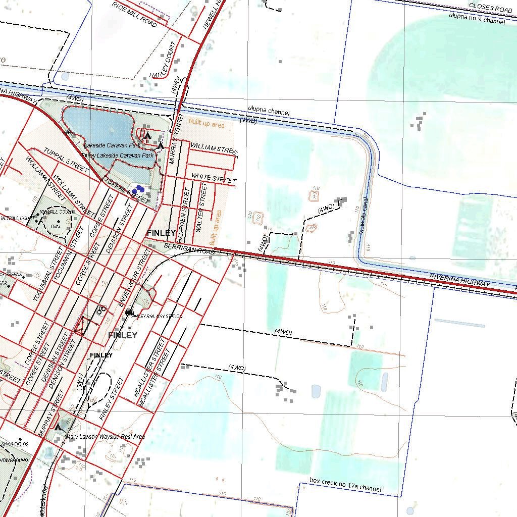 Getlost Map 8026-N Berrigan NSW Topographic Map V15 1:25,000 by Getlost ...