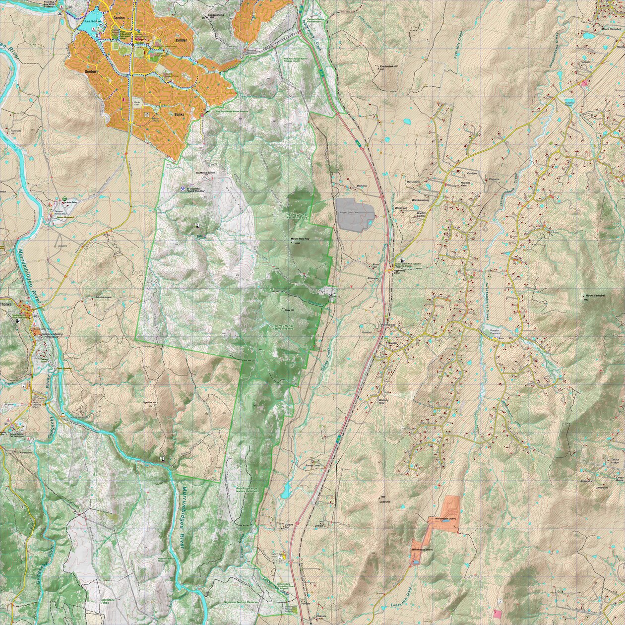 Canberra D2 25 Map by gomaps | Avenza Maps