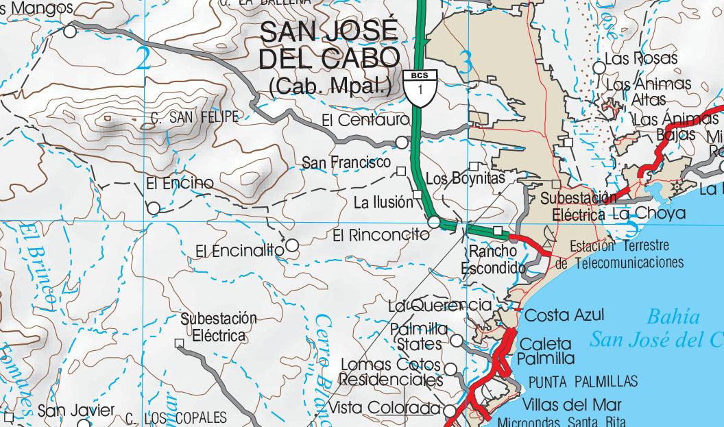 Baja, Mexico 1:250,000 Topographic Map Set (16 Maps) by GoTrekkers Ltd ...