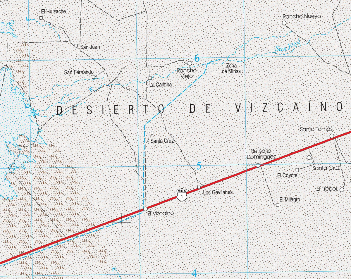 Baja, Mexico 1:250,000 Topographic Map Set (16 Maps) by GoTrekkers Ltd ...