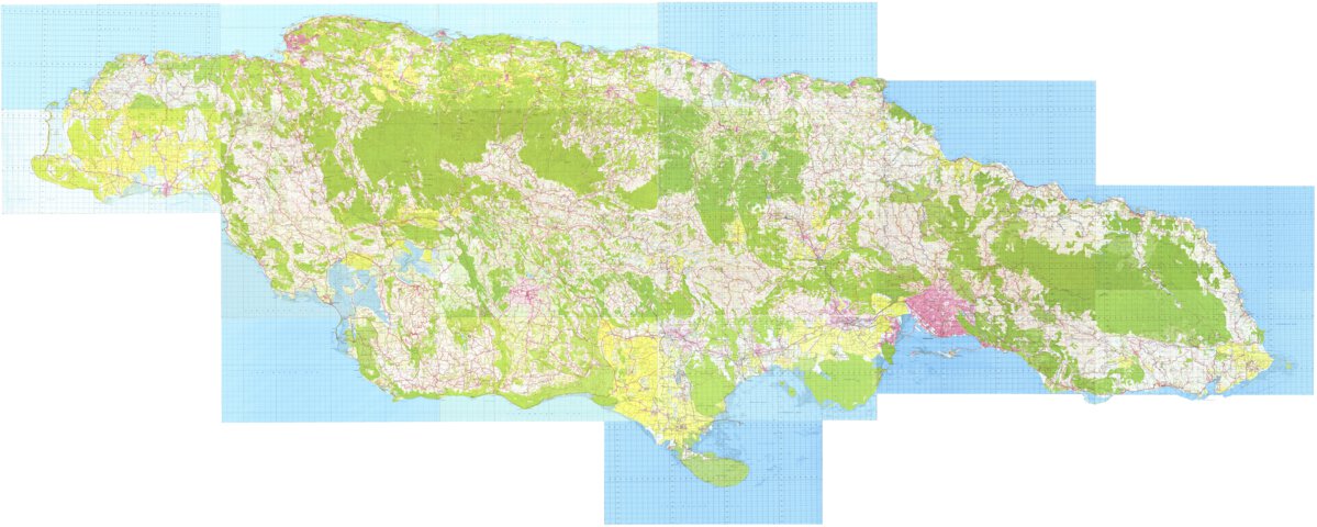 Jamaica Topographic Map 1:50,000 by GoTrekkers Ltd | Avenza Maps