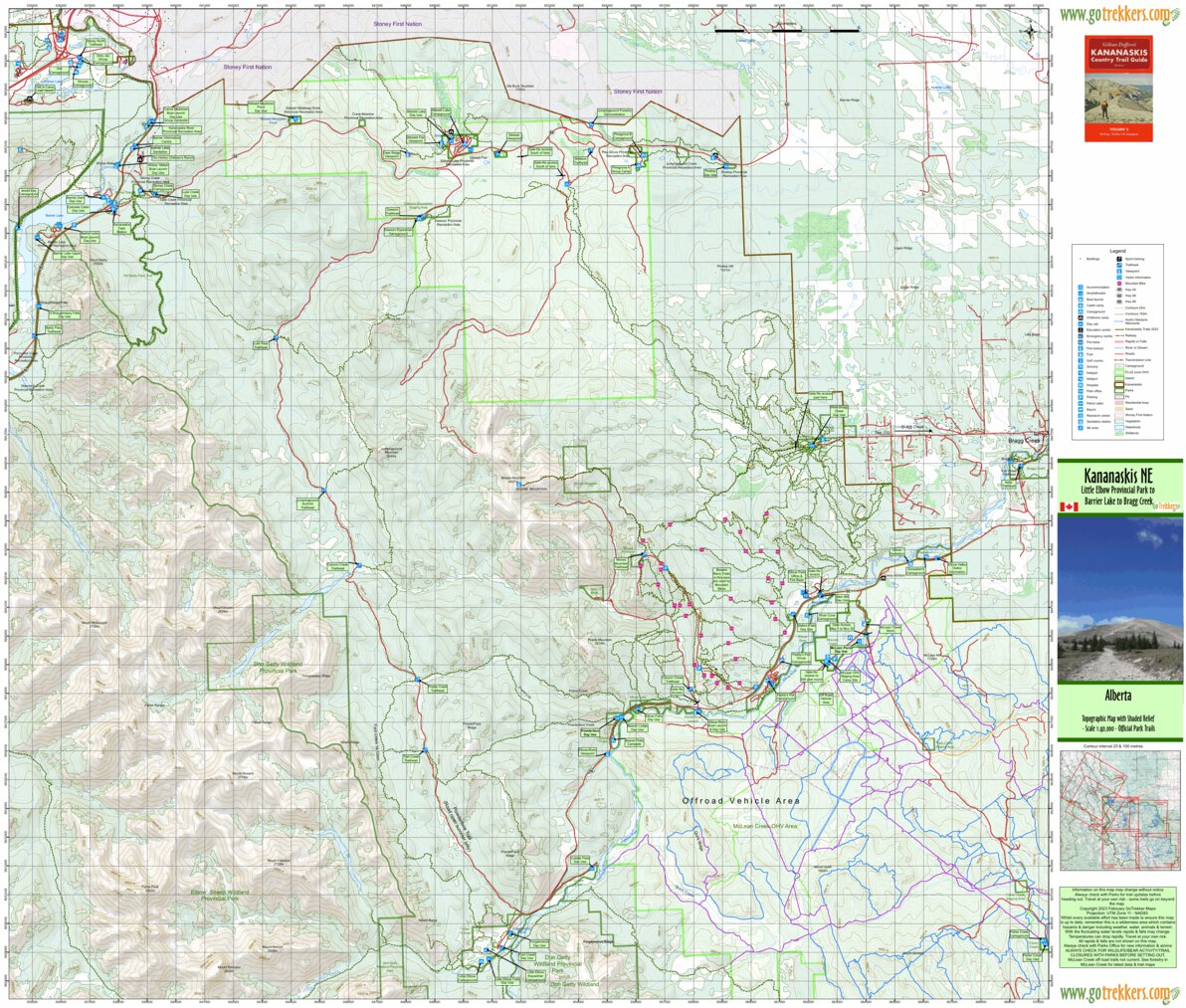 Kananaskis Northeast 2023 Map by GoTrekkers Ltd | Avenza Maps