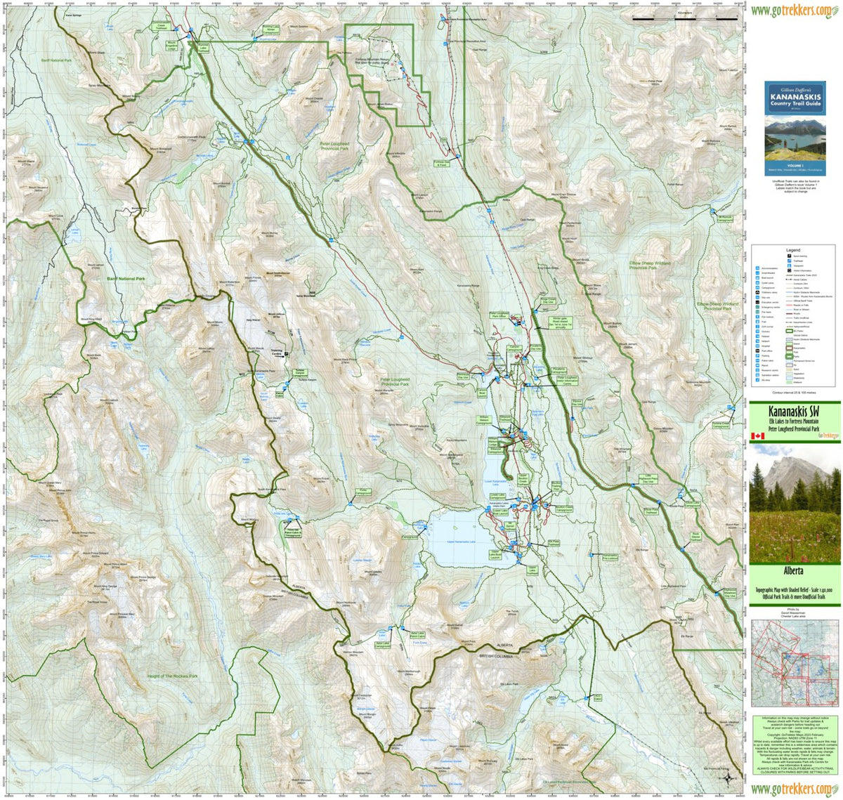 Kananaskis Southwest 2023 Map by GoTrekkers Ltd | Avenza Maps