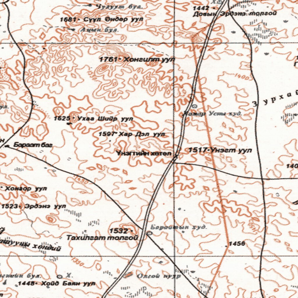 Mongolia L48B ULAANBAATAR Map by GoTrekkers Ltd | Avenza Maps