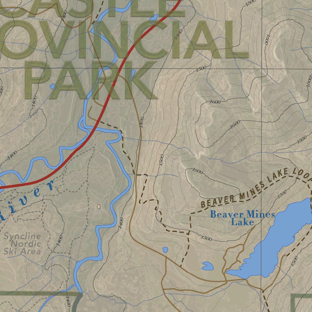 Castle Parks Routes and Trails Map by Great Northern Cartography Co ...