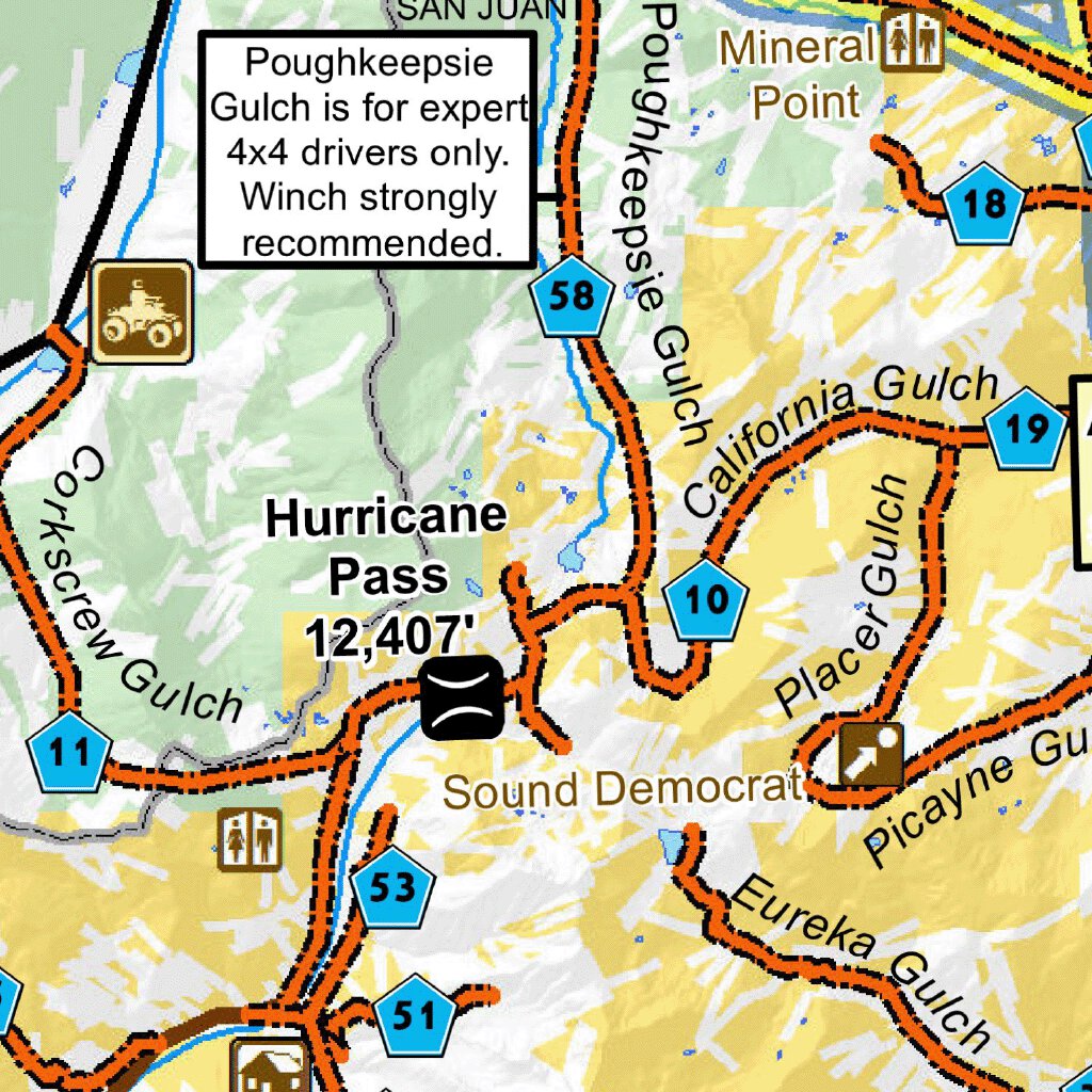 Alpine Loop Backcountry Byway Travel Map by Great Outdoors Adventures ...