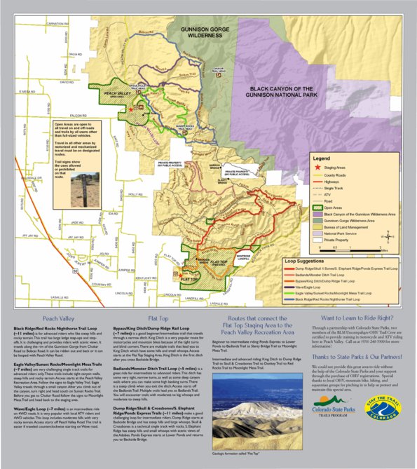 Flat Top - Peach Valley Recreation Area Travel Map by Great Outdoors ...