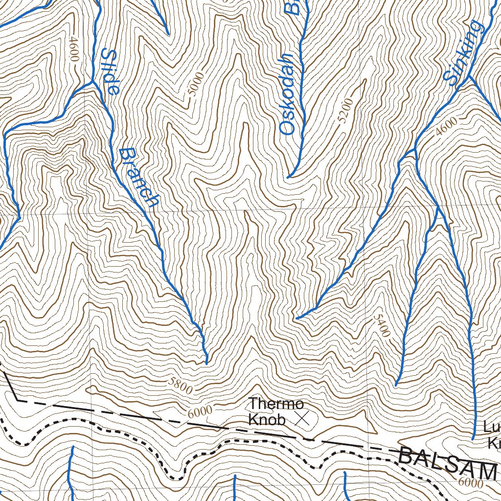 NPS Luftee Knob 2017 Map by Great Smoky Mountains National Park ...