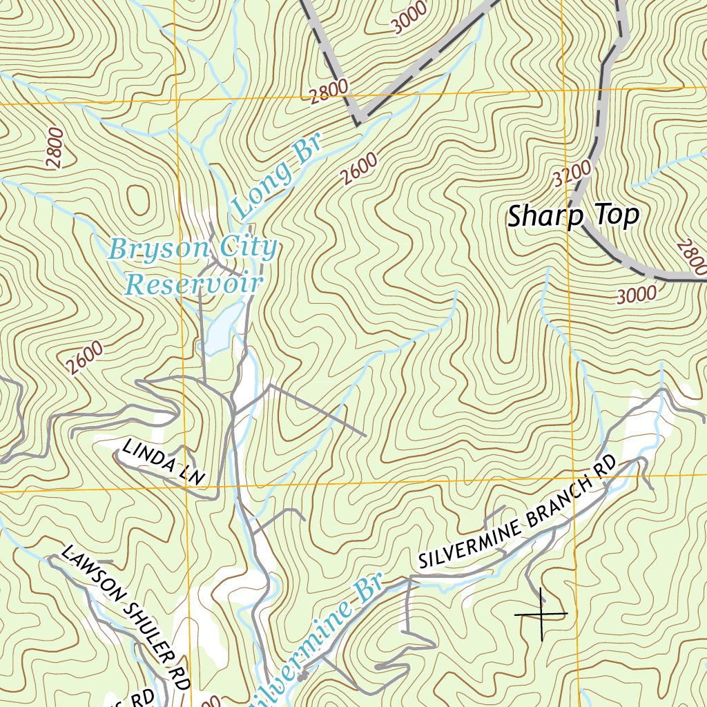 NPS/USGS 2016 Bryson City Topographic Map by Great Smoky Mountains ...